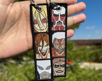 Embroidered Anime Jet Tag / Keychain / Key Tag - Etsy