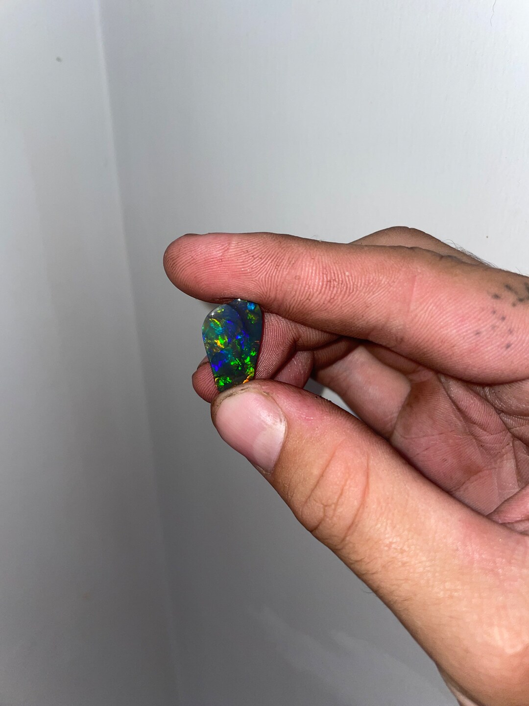 Lightning Ridge Black Opal Flag Staff Patter Dark Base Black With ...