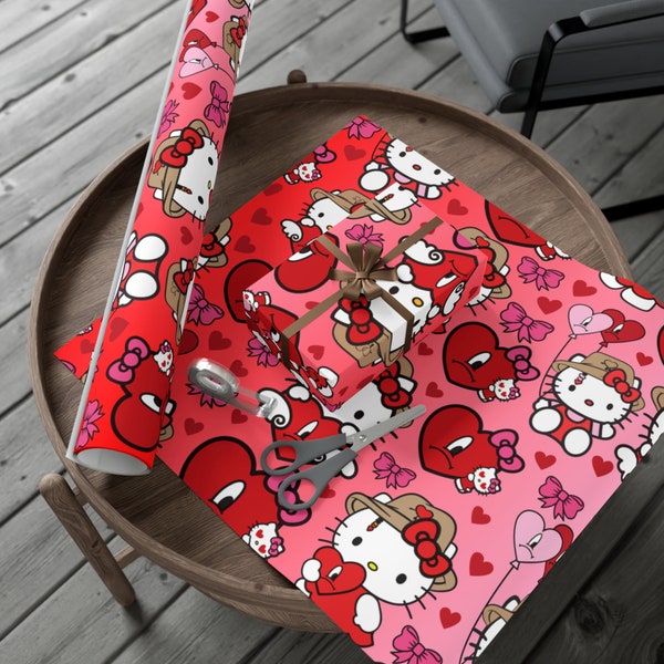 Hello Kittys Wrapping Paper - Etsy