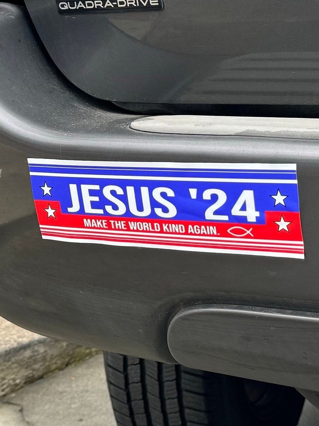 JESUS 2024 HIGH QUALITY Vinyl Bumper Sticker make the World Kind Again ...