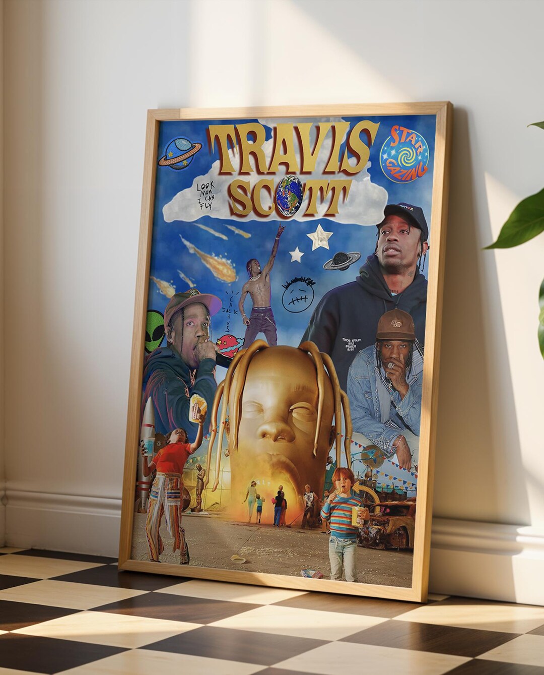 Travis Scott, Astroworld Highest in the Room Utopia Poster | Retro ...