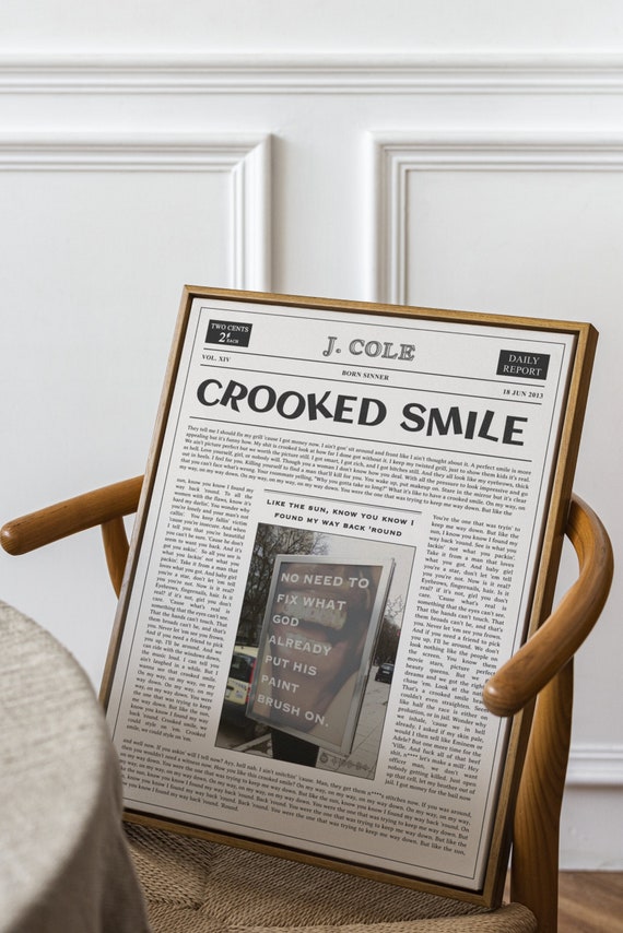 J Cole Crooked Smile Artwork