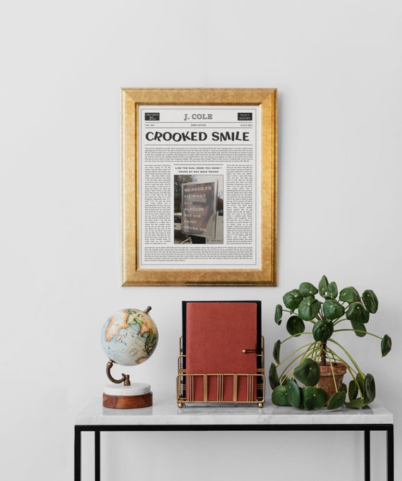 J Cole Crooked Smile Artwork