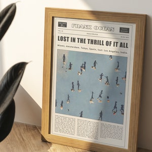 Frank Ocean, Lost, Channel ORANGE, Wall Print, Wall Art, Dorm Room ...