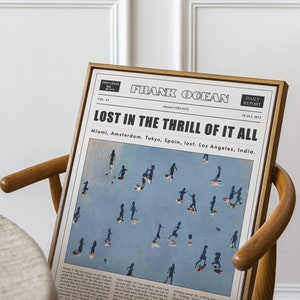 Frank Ocean, Lost, Channel ORANGE, Wall Print, Wall Art, Dorm Room ...