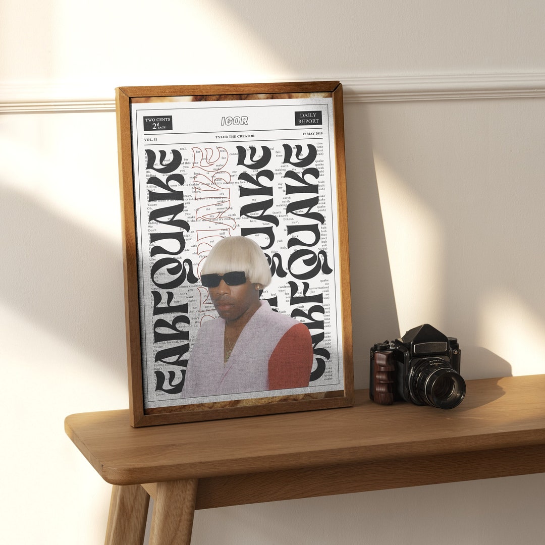 Tyler the Creator, IGOR, EARFQUAKE, Flower Boy, Wall Print, Wall Art ...