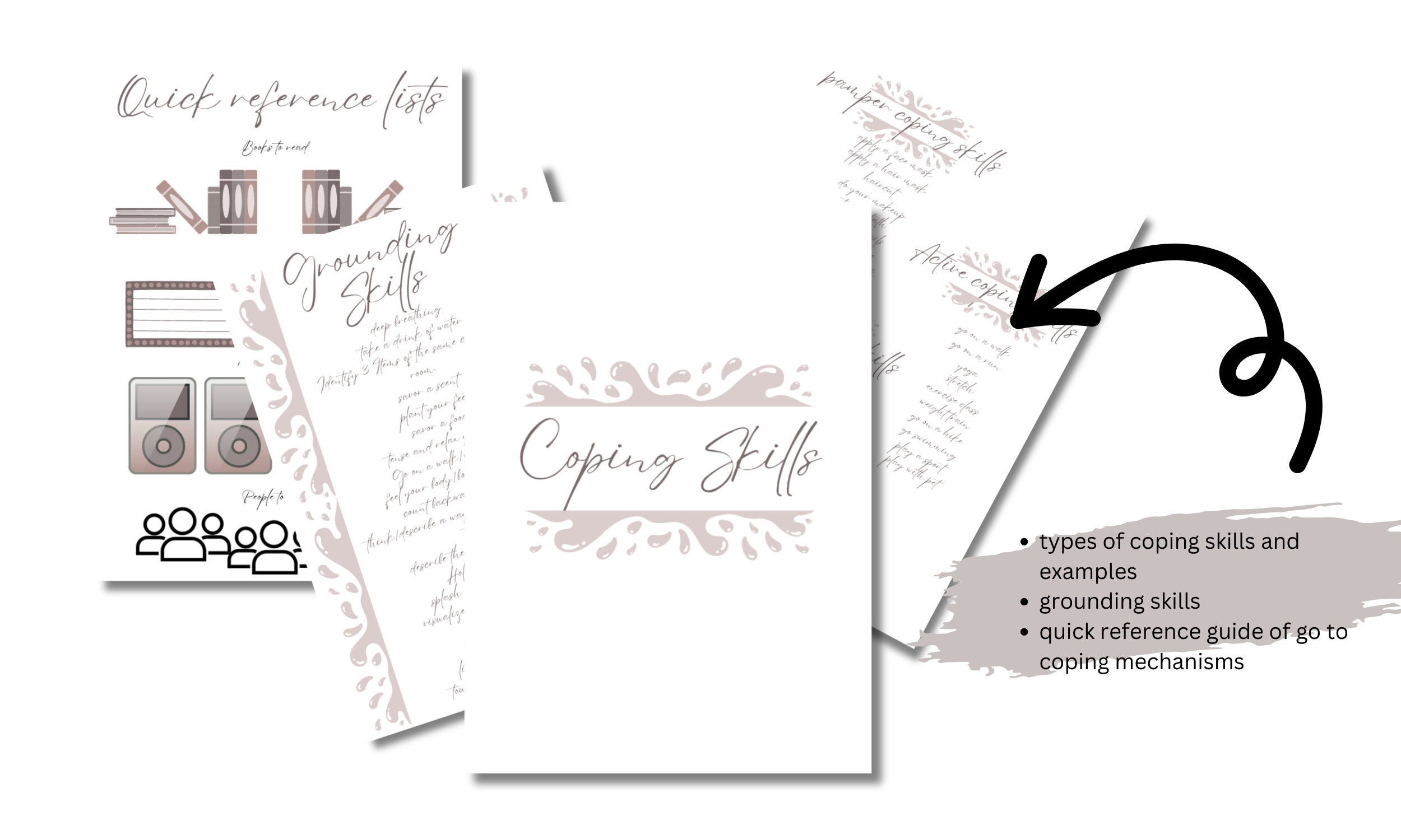 Coping Skills List and Template - Etsy