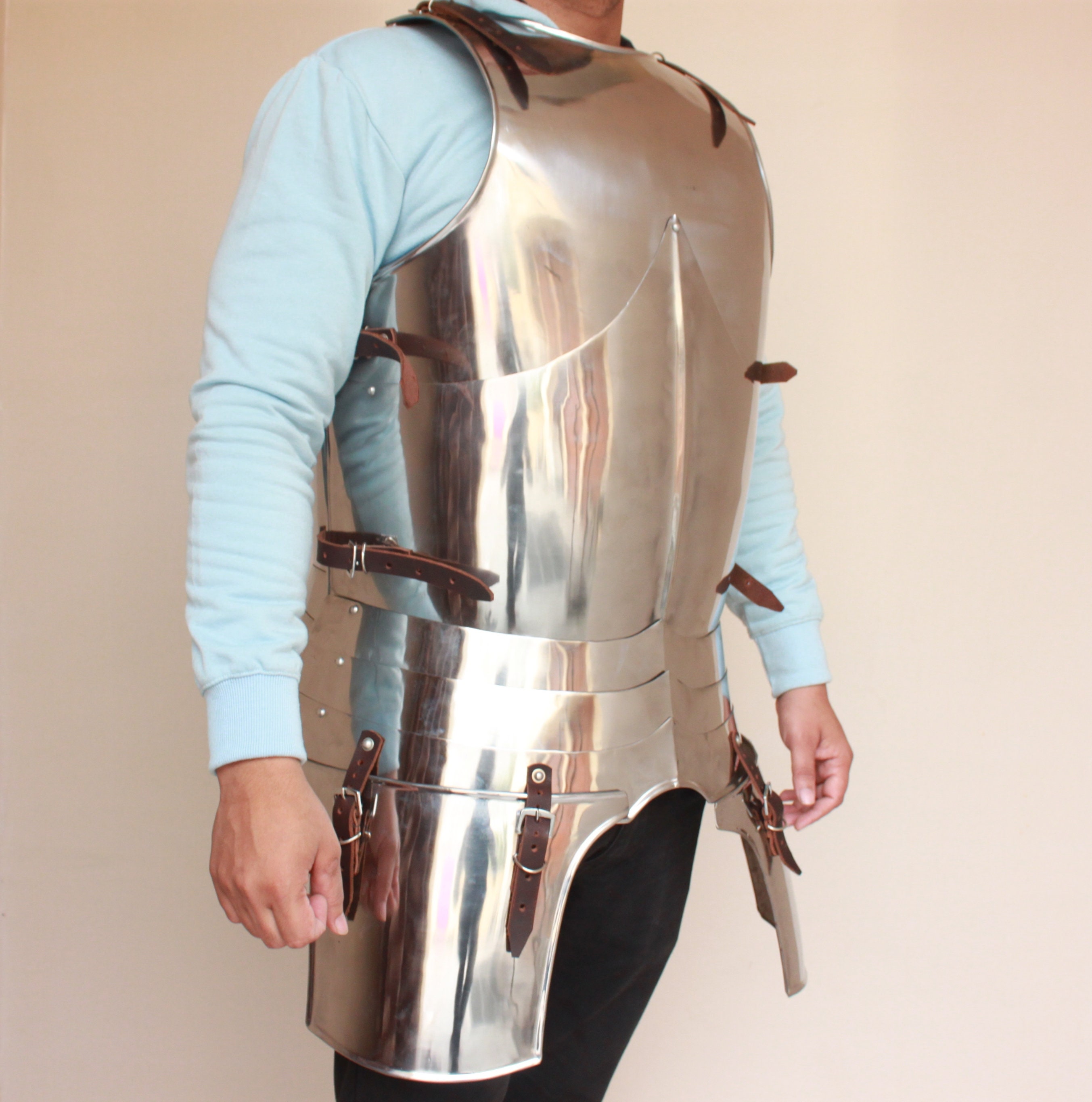 HANDMADE Medieval Steel Knight Breastplate With Tasset Belt Armor ...