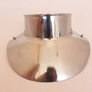 HANDMADE Steel Knight Gorget With Bevor Reenactment Silver - Etsy