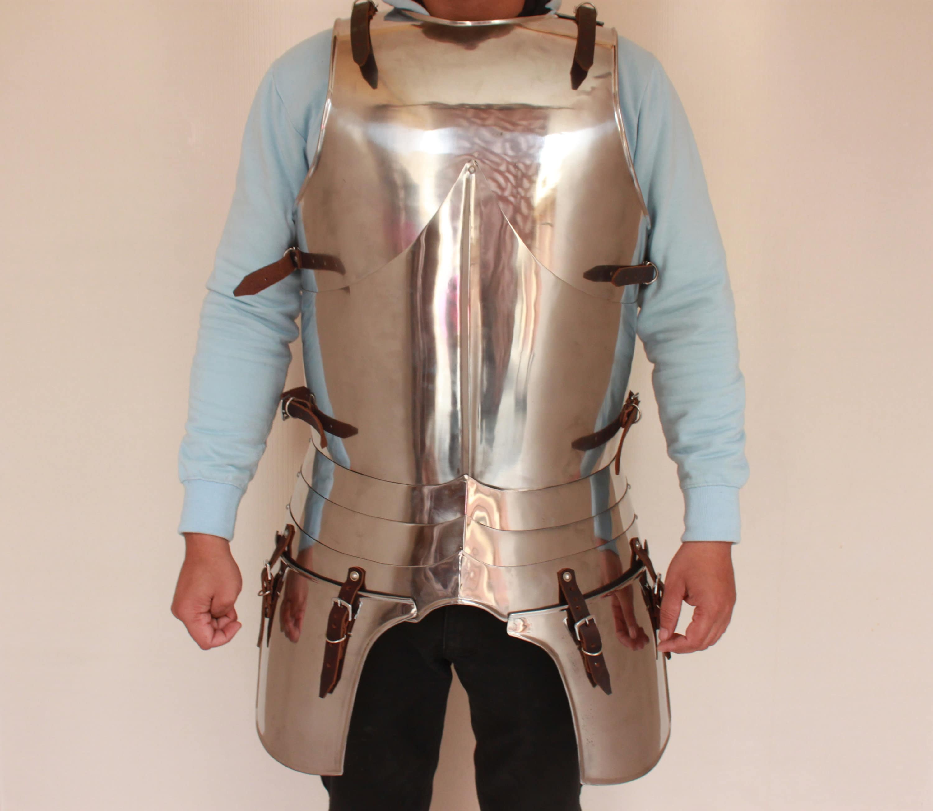 HANDMADE Medieval Steel Knight Breastplate With Tasset Belt Armor ...