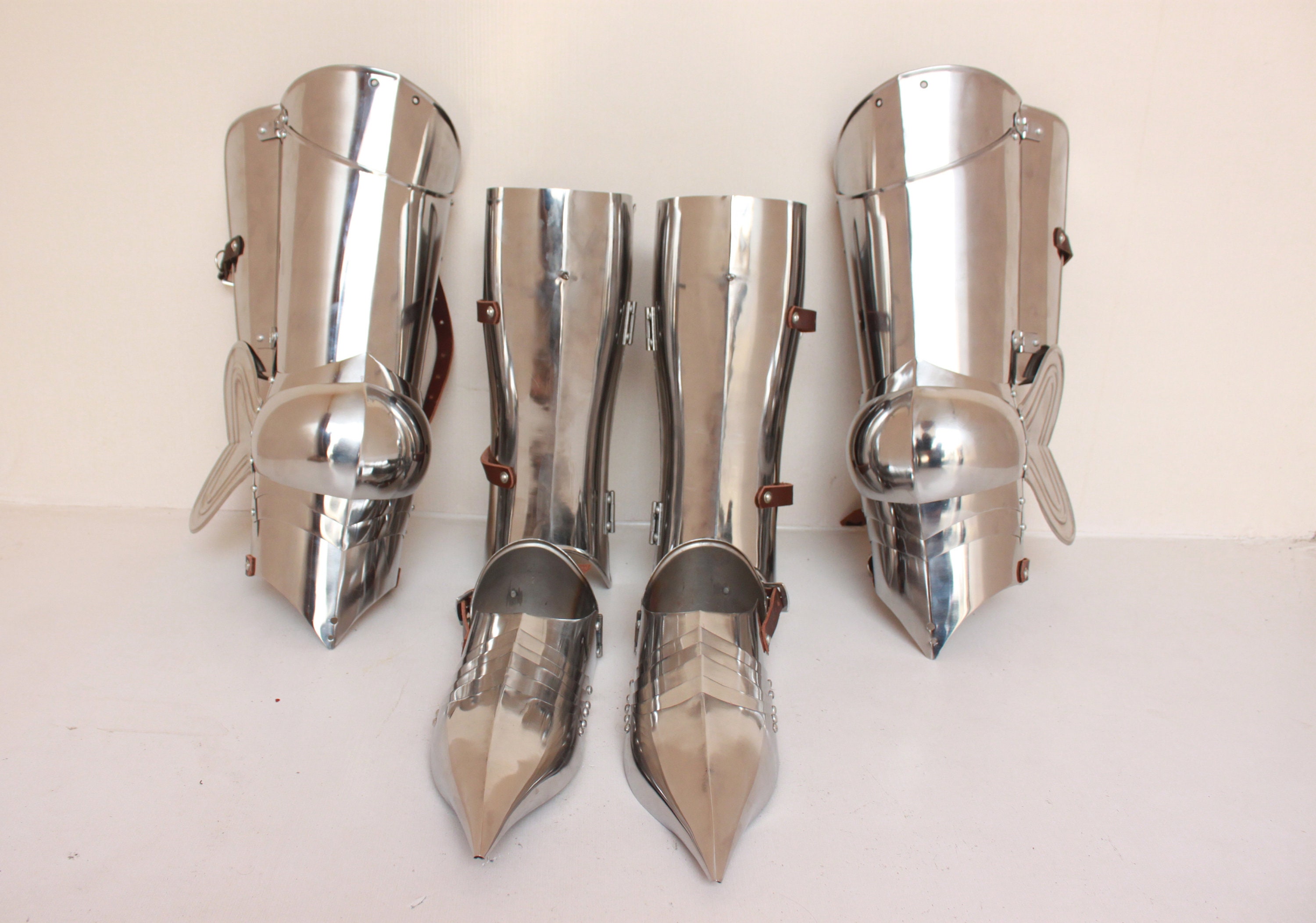 HANDMADE Medieval Knight Full Leg Guard Reenactment - Etsy