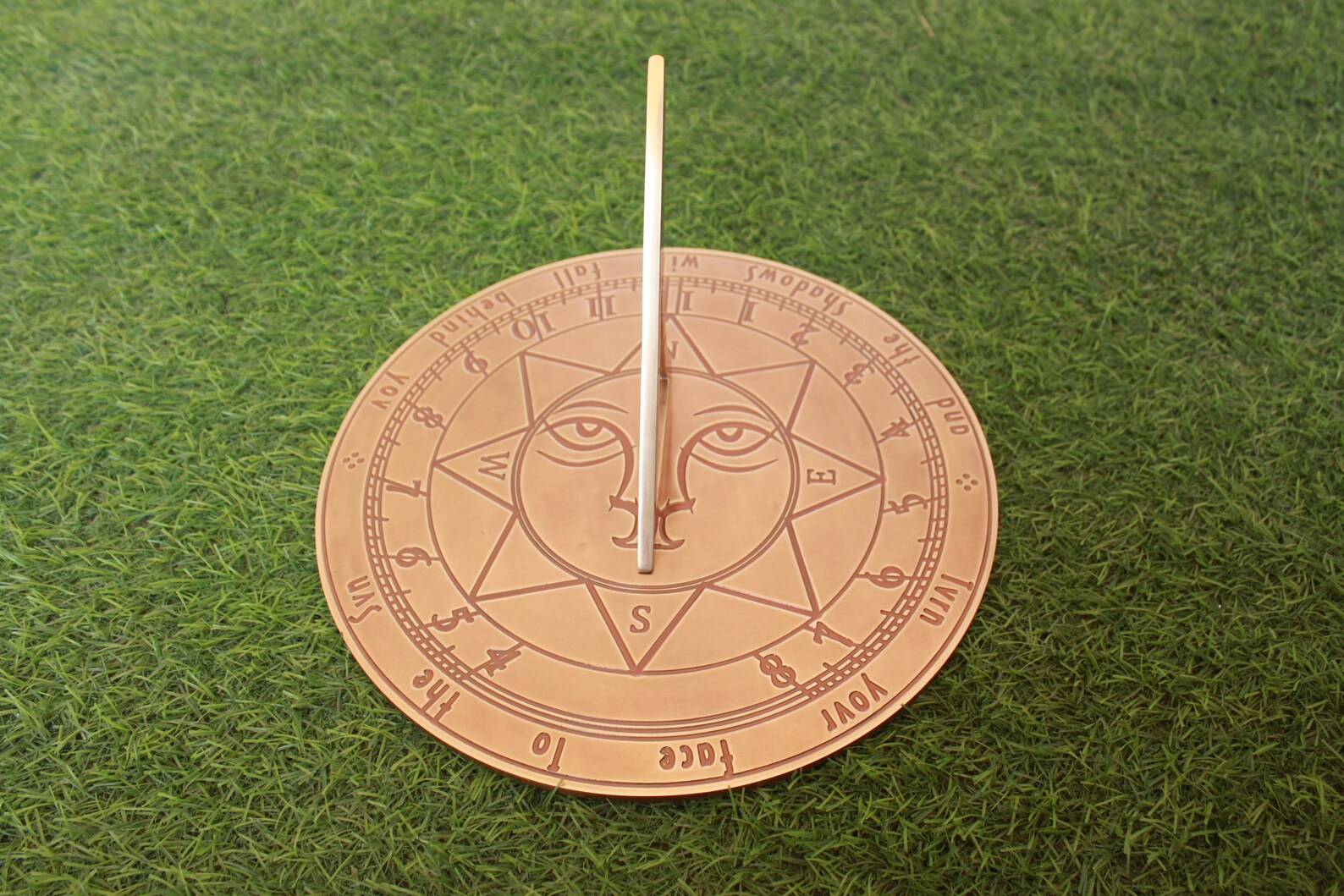HANDMADE Number Brass Sundial for Garden Ornaments 10'' - Etsy