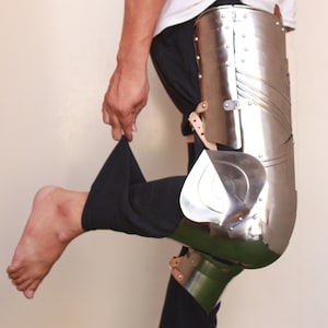 HANDMADE Medieval LARP SCA Full Leg Guard Armor Costume - Etsy