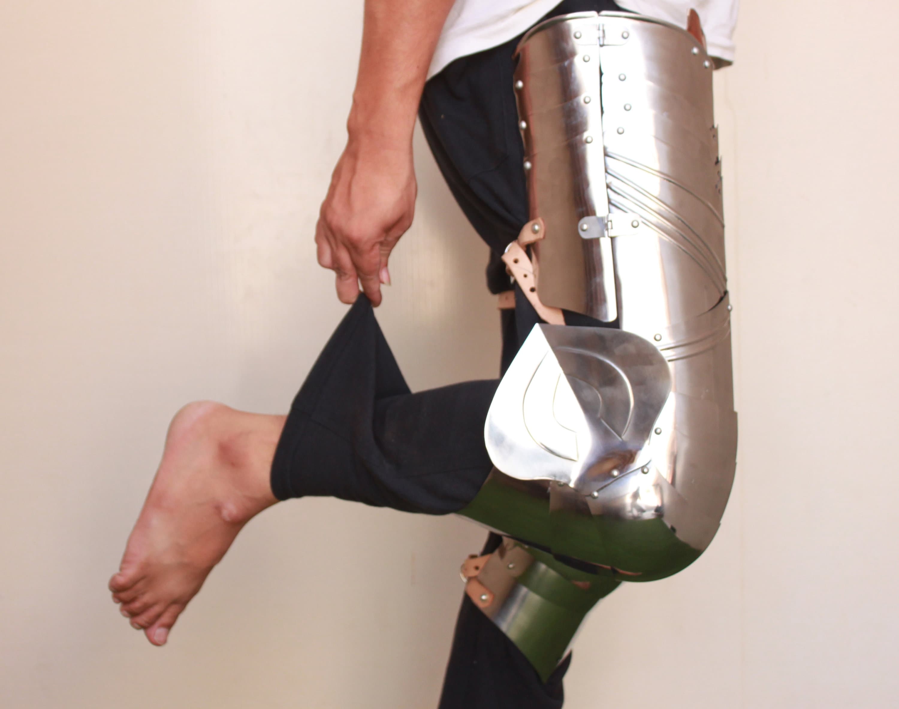 HANDMADE Medieval LARP SCA Full Leg Guard Armor Costume - Etsy
