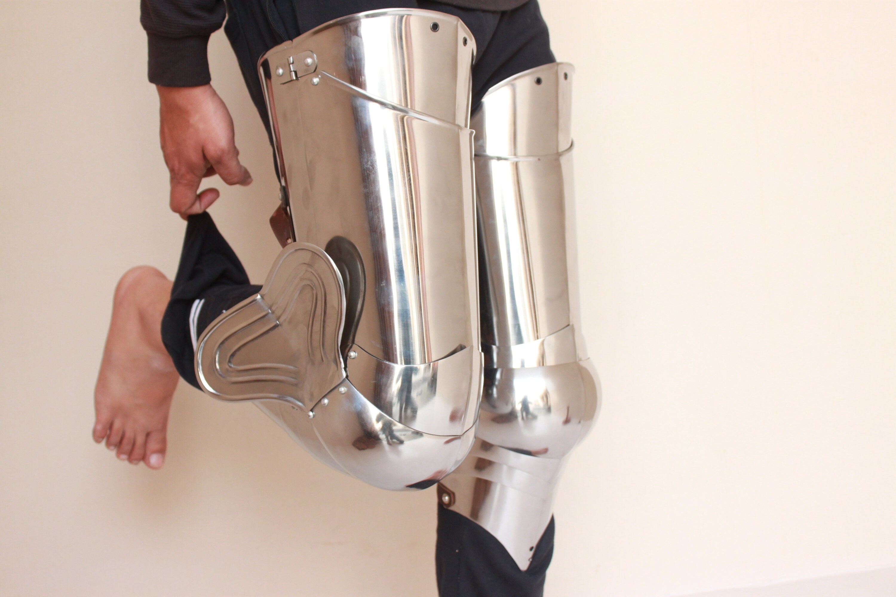 HANDMADE Medieval Knight Full Leg Guard Reenactment - Etsy