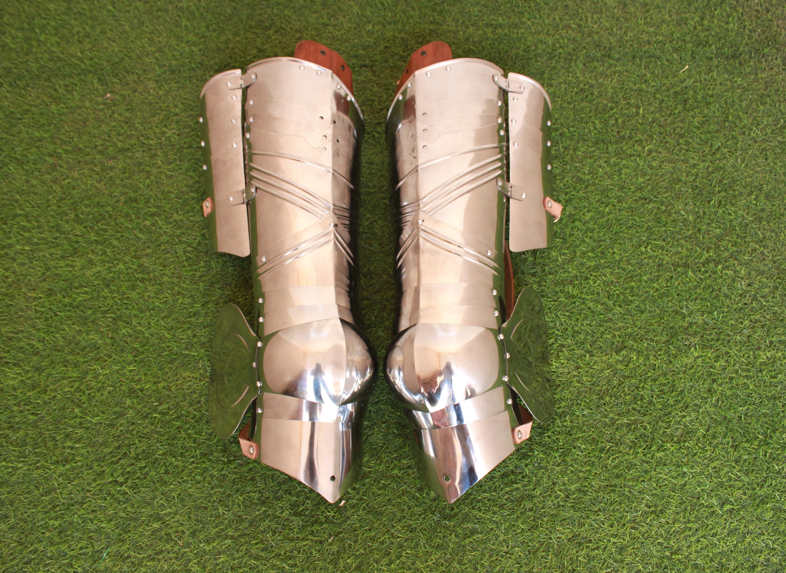 HANDMADE Medieval LARP SCA Full Leg Guard Armor Costume - Etsy