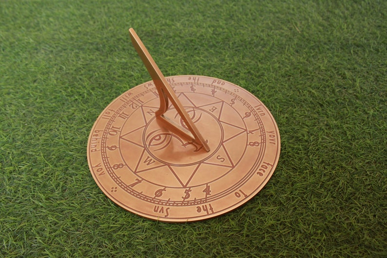 HANDMADE Number Brass Sundial for Garden Ornaments 10'' - Etsy