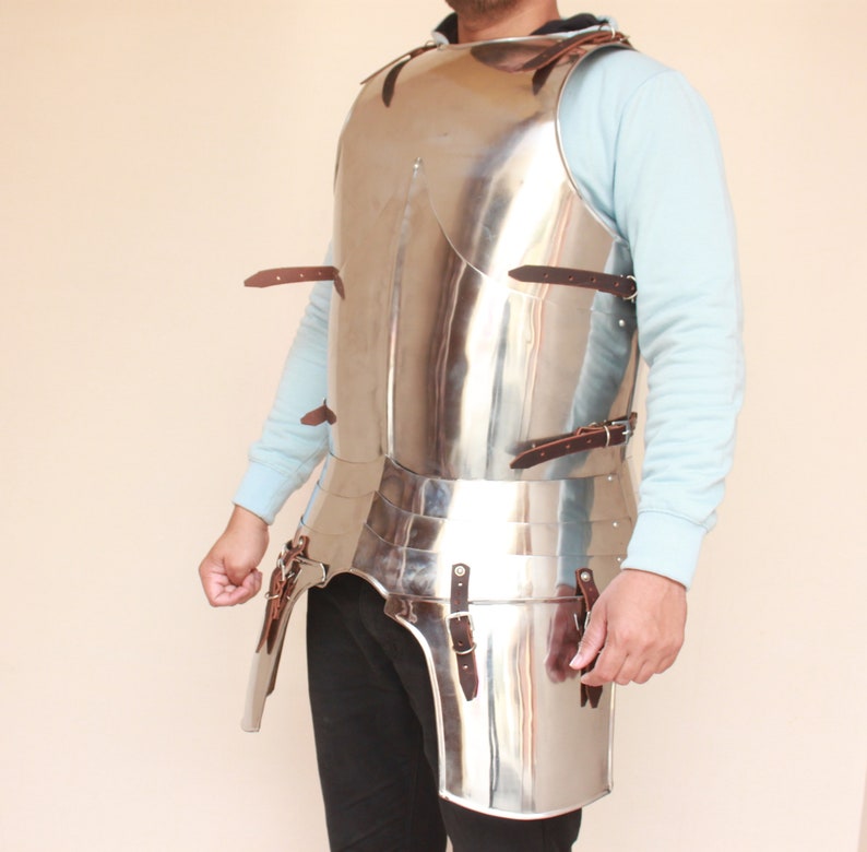 HANDMADE Medieval Steel Knight Breastplate With Tasset Belt Armor ...