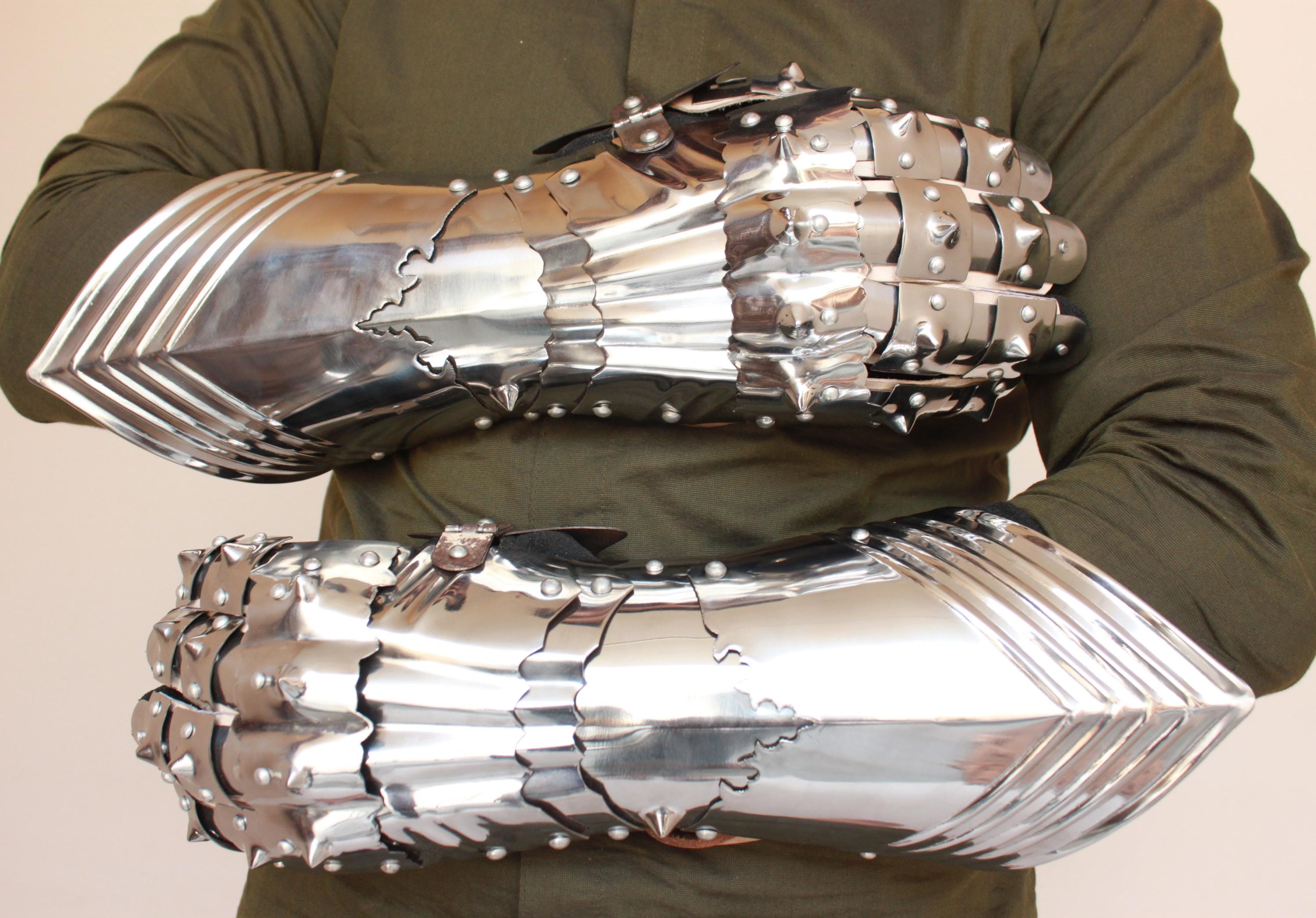 HANDMADE LARP Historical Gothic SCA Functional Gauntlets Plate Armor - Etsy