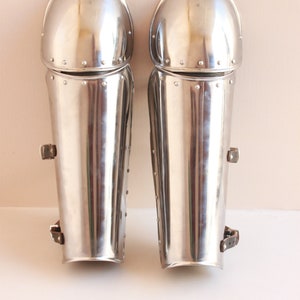 HANDMADE Medieval Steel Knight Greaves Armor Costume - Etsy
