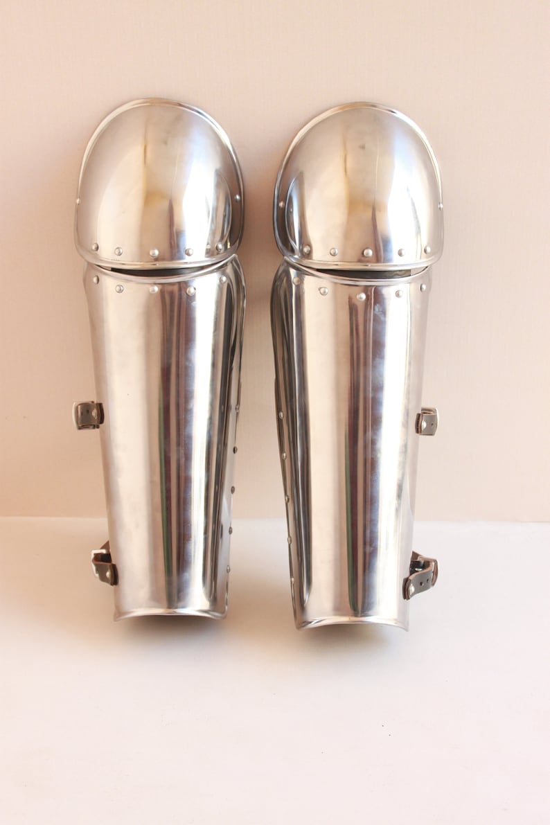 HANDMADE Medieval Steel Knight Greaves Armor Costume - Etsy