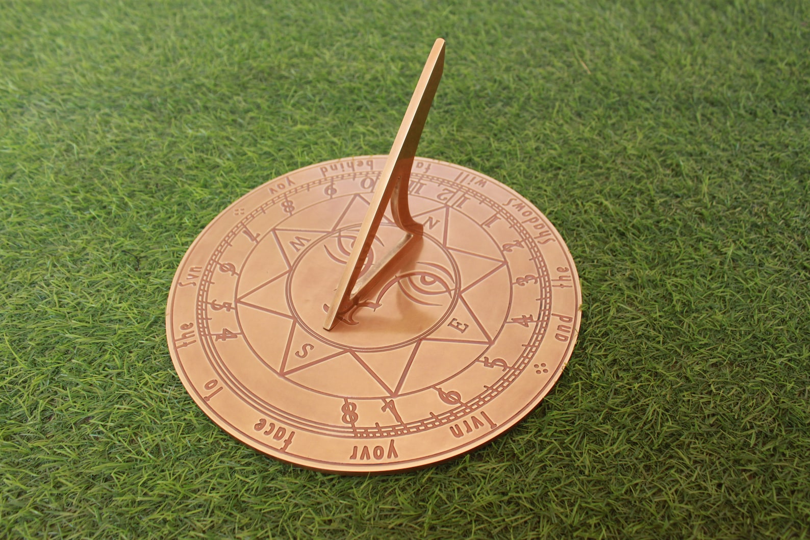 HANDMADE Number Brass Sundial for Garden Ornaments 10'' - Etsy