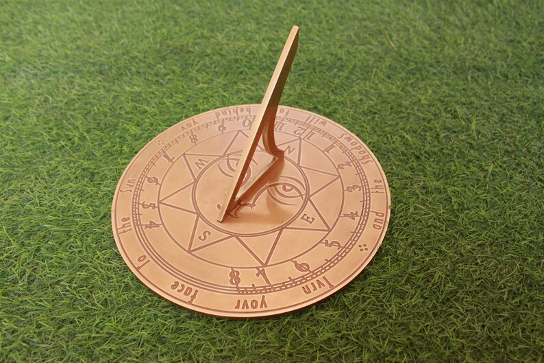 HANDMADE Number Brass Sundial for Garden Ornaments 10'' - Etsy