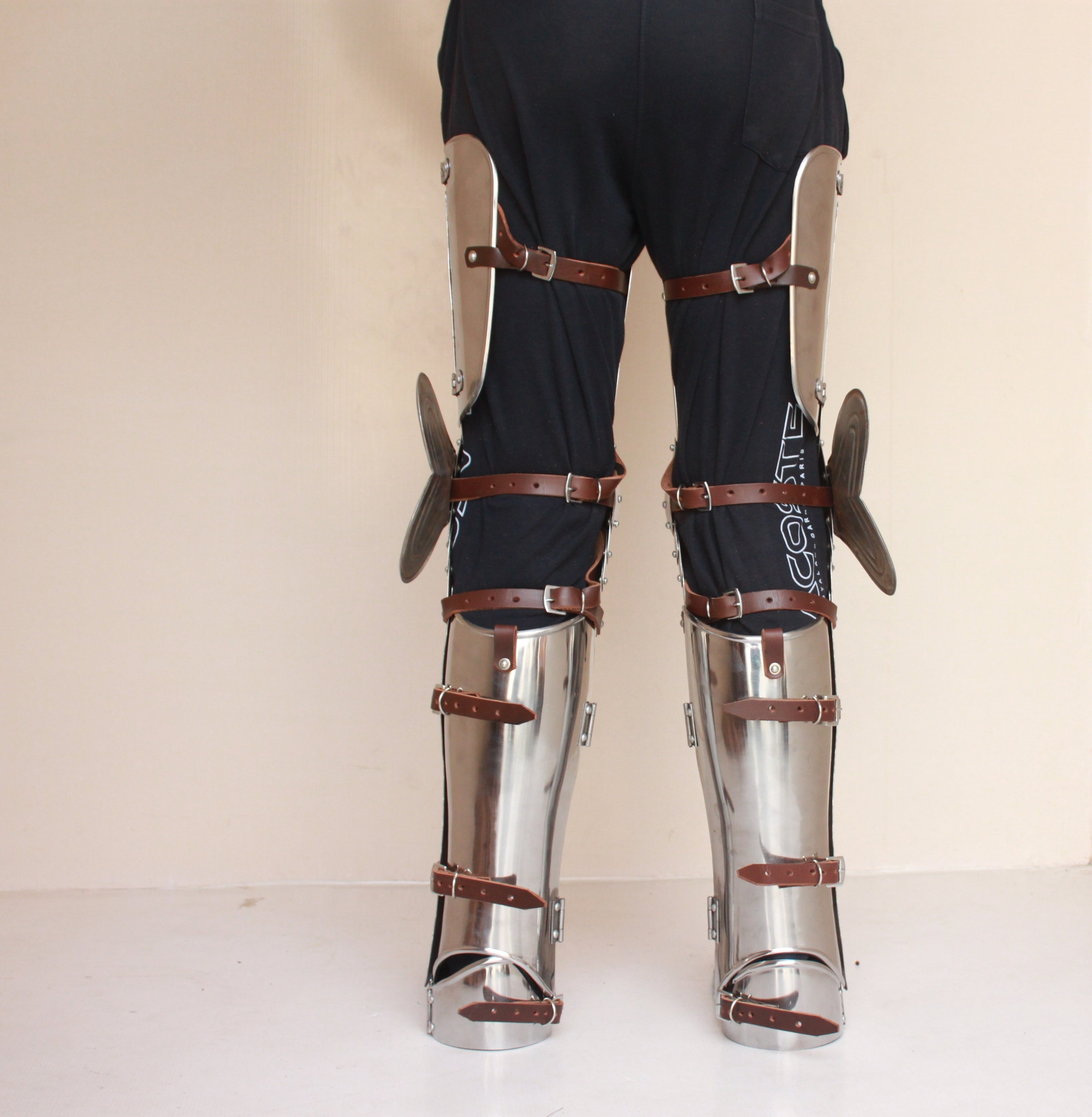 HANDMADE Steel Full Leg Guard Medieval Leg Protect Armor - Etsy