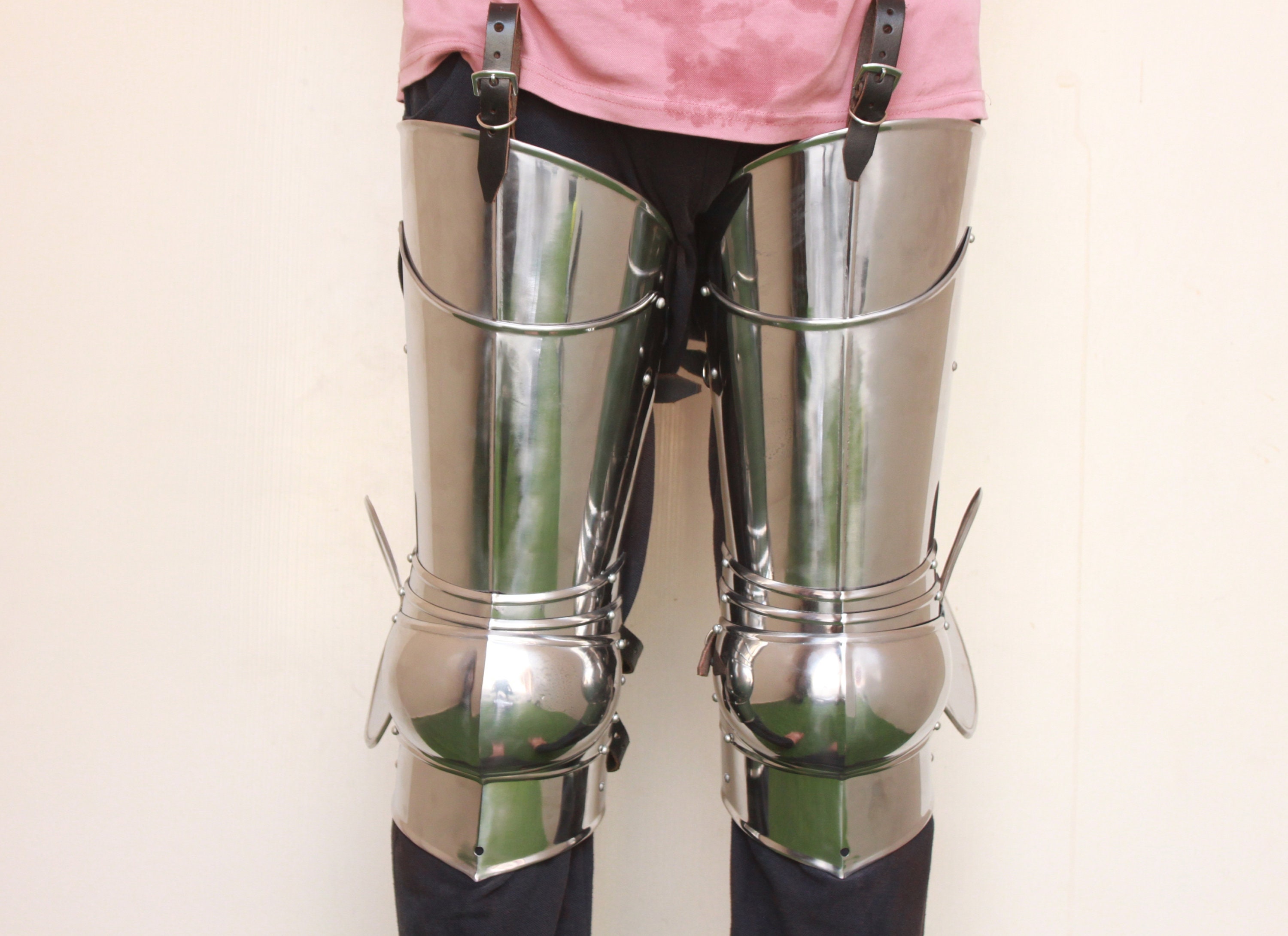 HANDMADE Full Leg Guard Steel Knight Knee Protect Armor Costume - Etsy