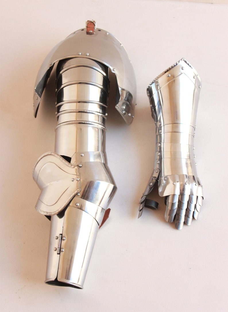 HANDMADE Single Full Arm Set With Gauntlets and Pauldrons Costume - Etsy
