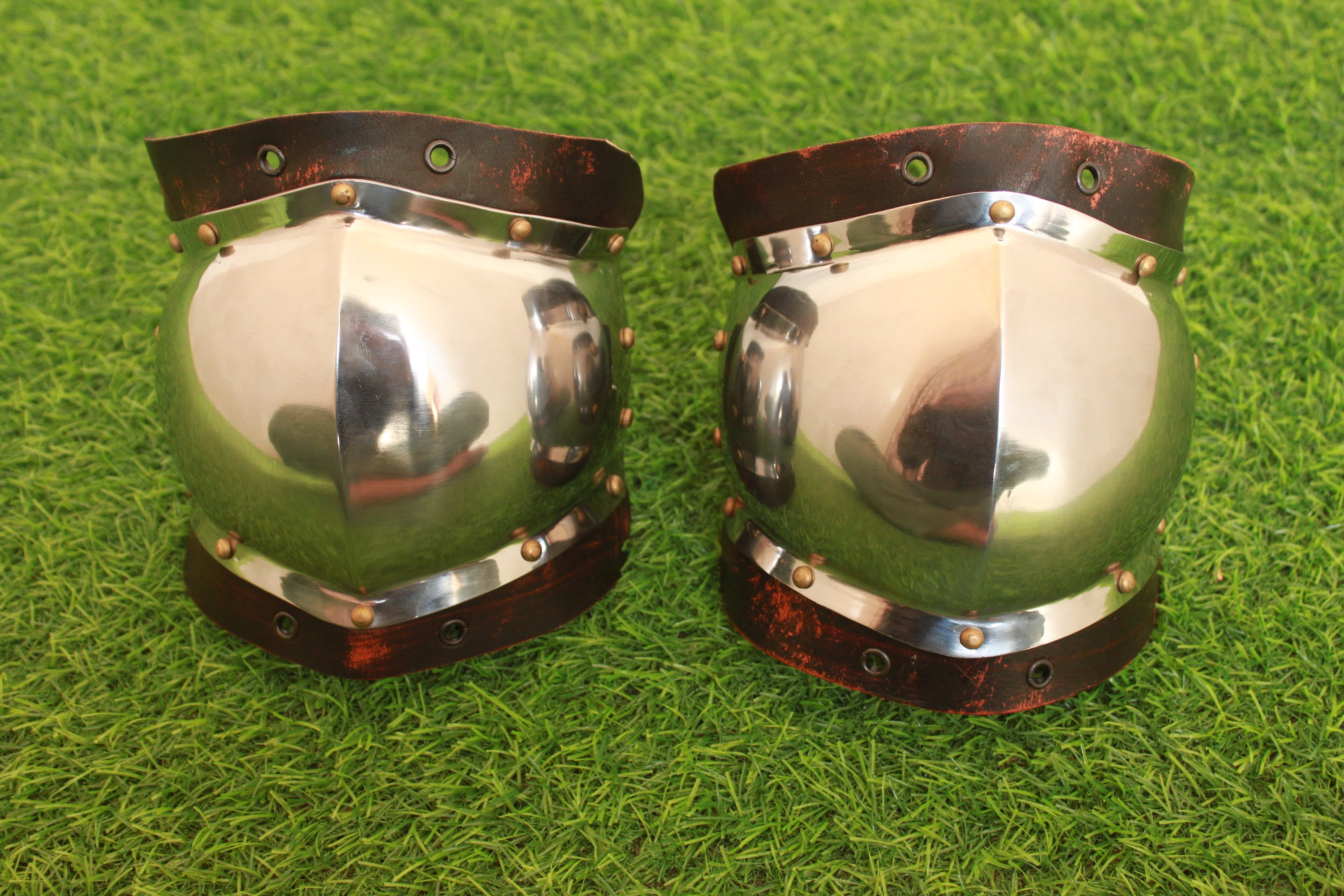 HANDMADE Medieval Knight SCA Knee Cops Reenactment - Etsy