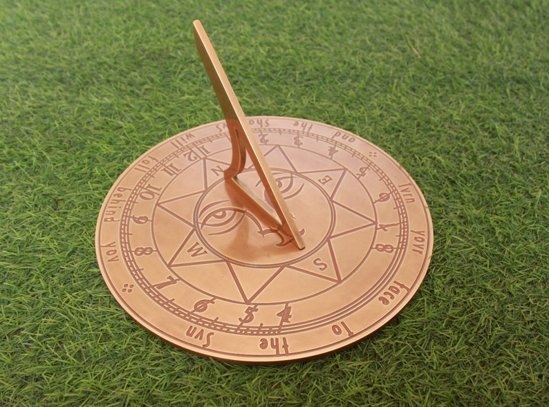 HANDMADE Number Brass Sundial for Garden Ornaments 10'' - Etsy