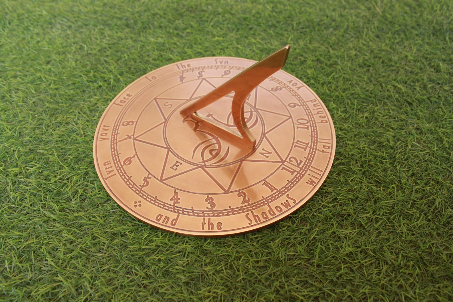 HANDMADE Number Brass Sundial for Garden Ornaments 10'' - Etsy