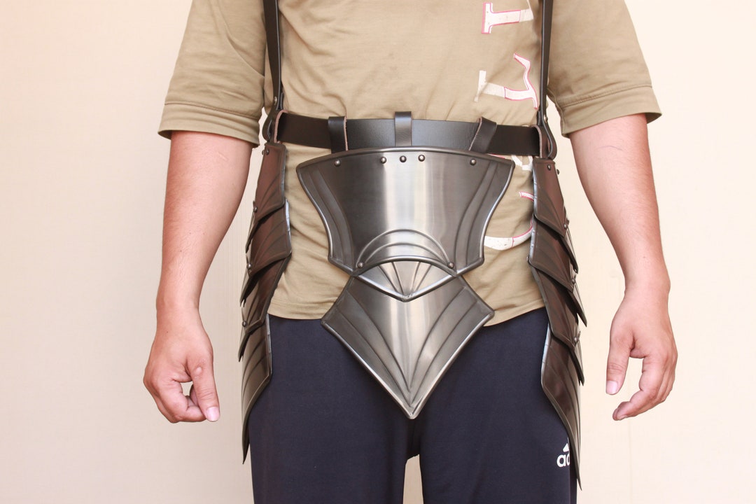 HANDMADE Blackened Warrior Tasset Belt Armor Costume - Etsy