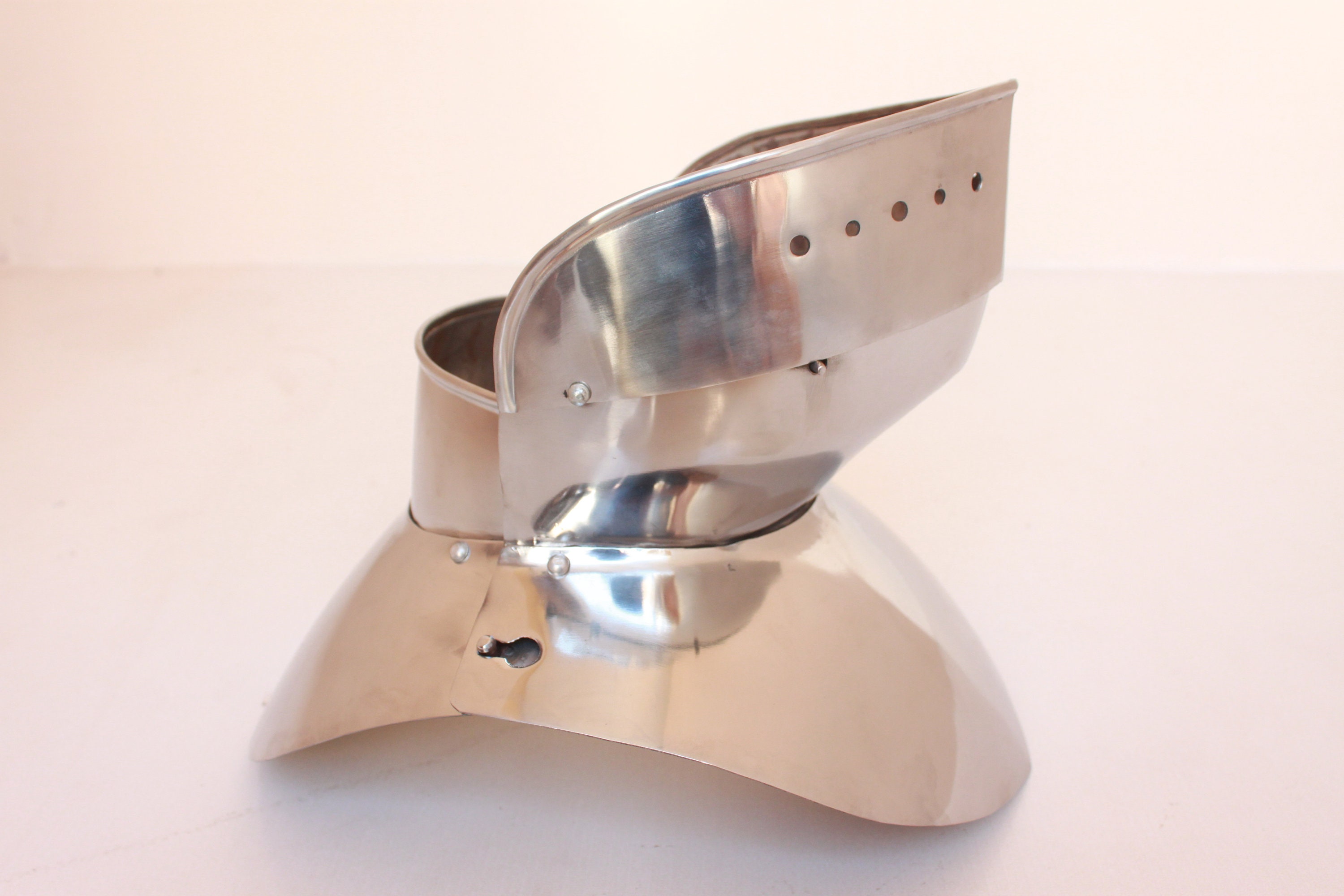 HANDMADE Steel Knight Gorget With Bevor - Etsy