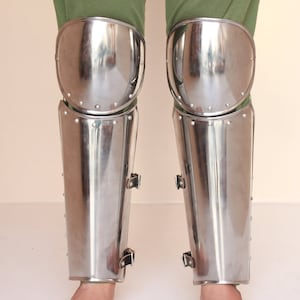 HANDMADE Medieval Steel Knight Greaves Armor Costume - Etsy