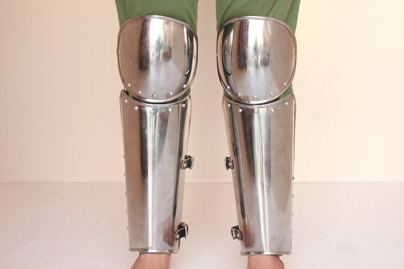 HANDMADE Medieval Steel Knight Greaves Armor Costume - Etsy