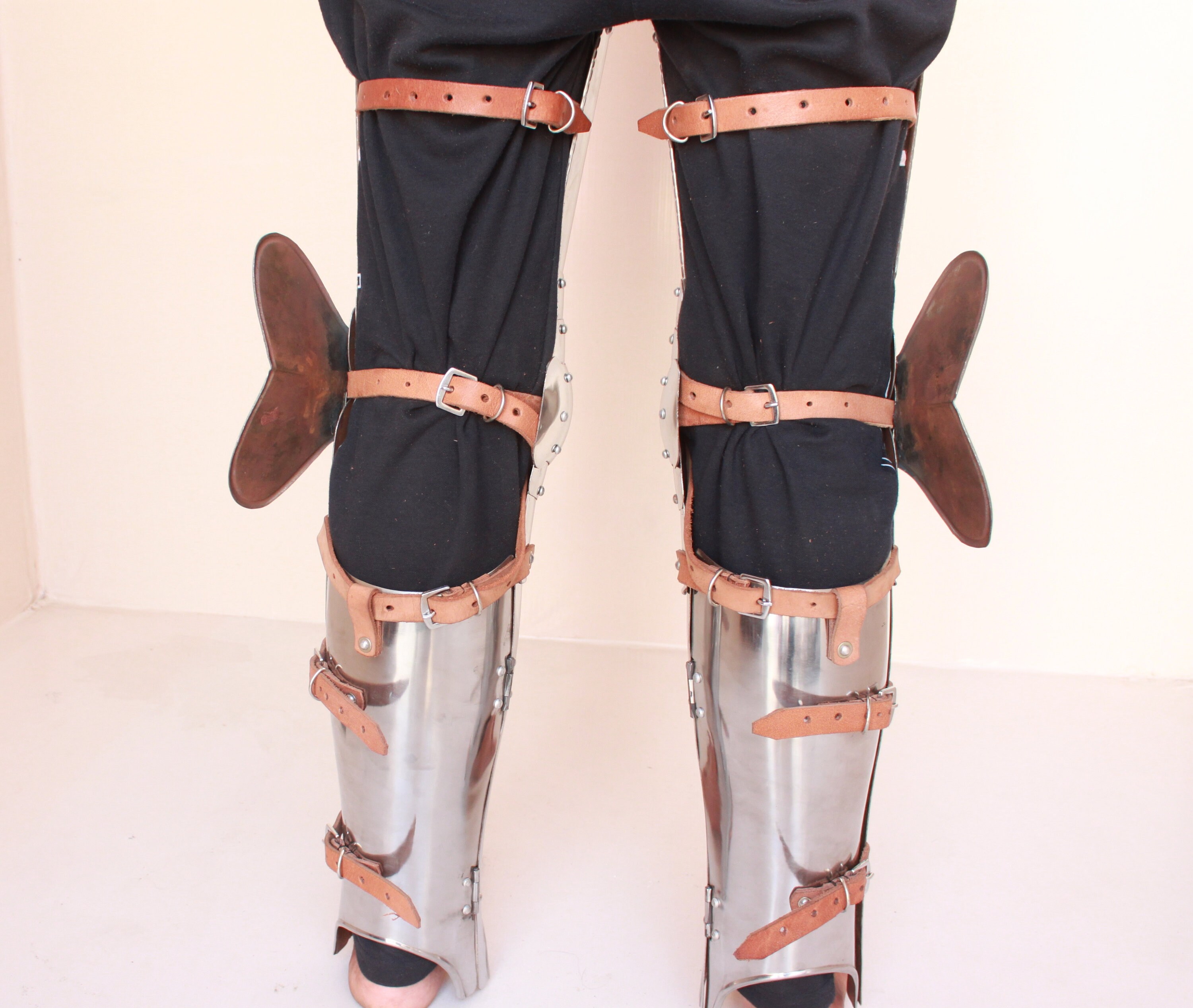 HANDMADE Full Leg Guard Steel Knight Knee Protect Armor Costume - Etsy