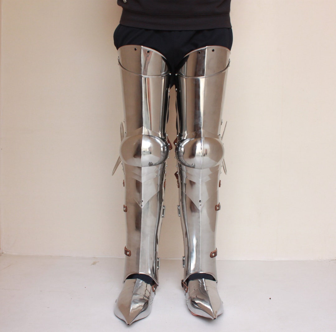 HANDMADE Medieval Knight Full Leg Guard Reenactment - Etsy