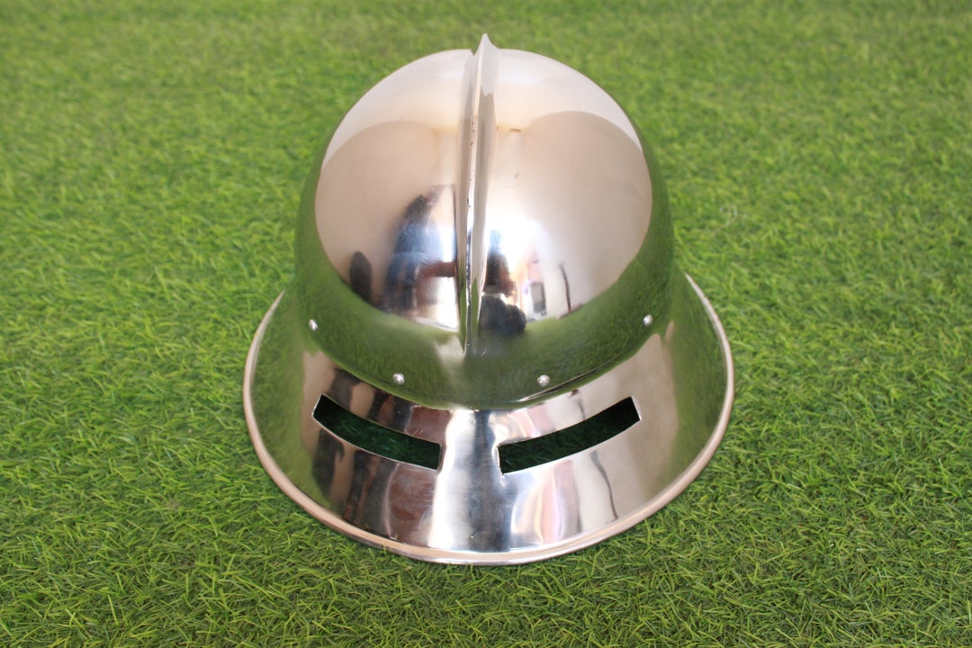 HANDMADE Medieval Steel Warrior Helmet Functional Costume Reenactment ...