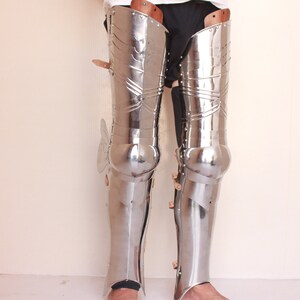 HANDMADE Medieval LARP SCA Full Leg Guard Armor Costume - Etsy
