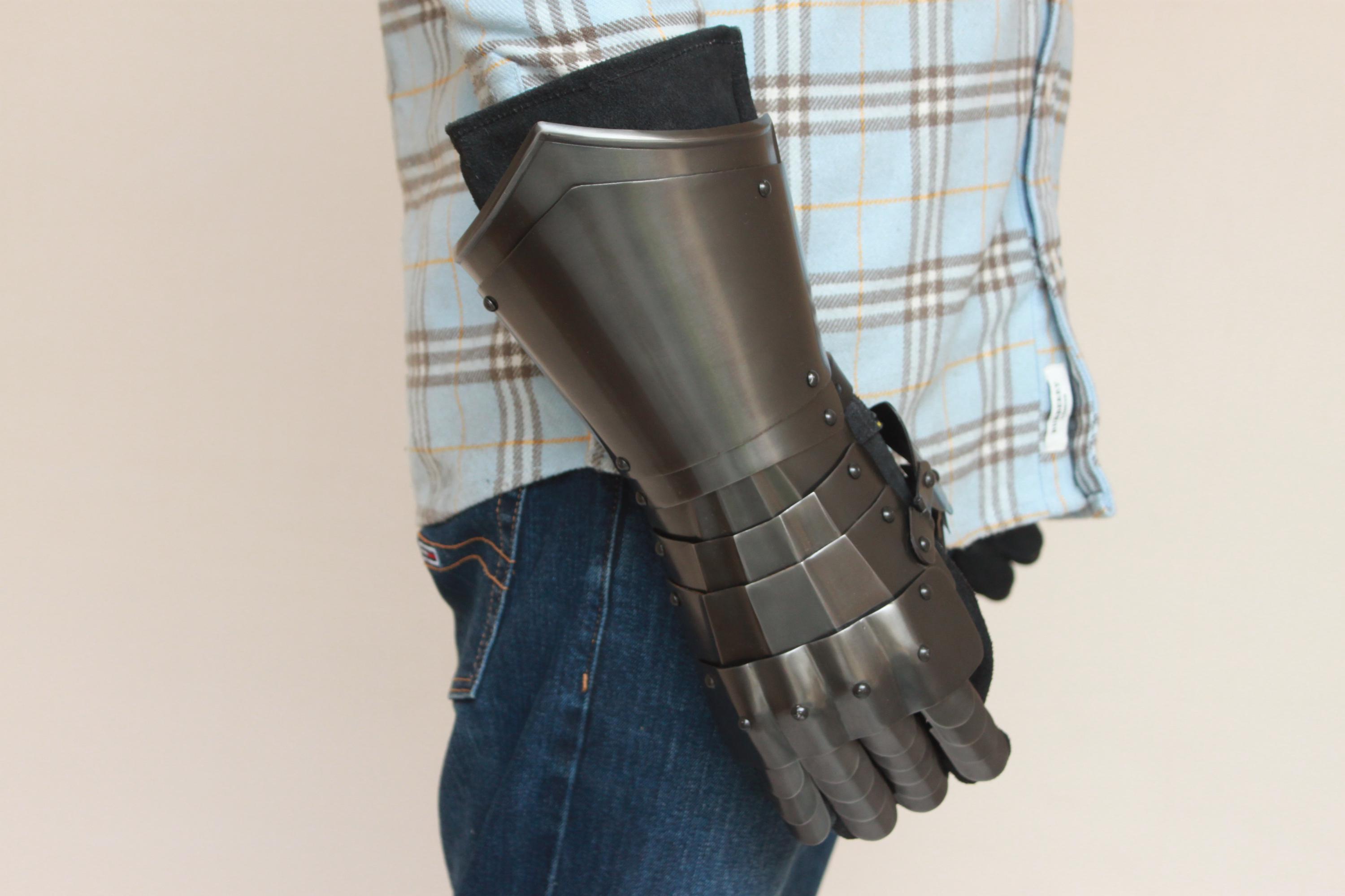 HANDMADE Blackened Steel Gothic Gauntlets Hand Protection Armor - Etsy