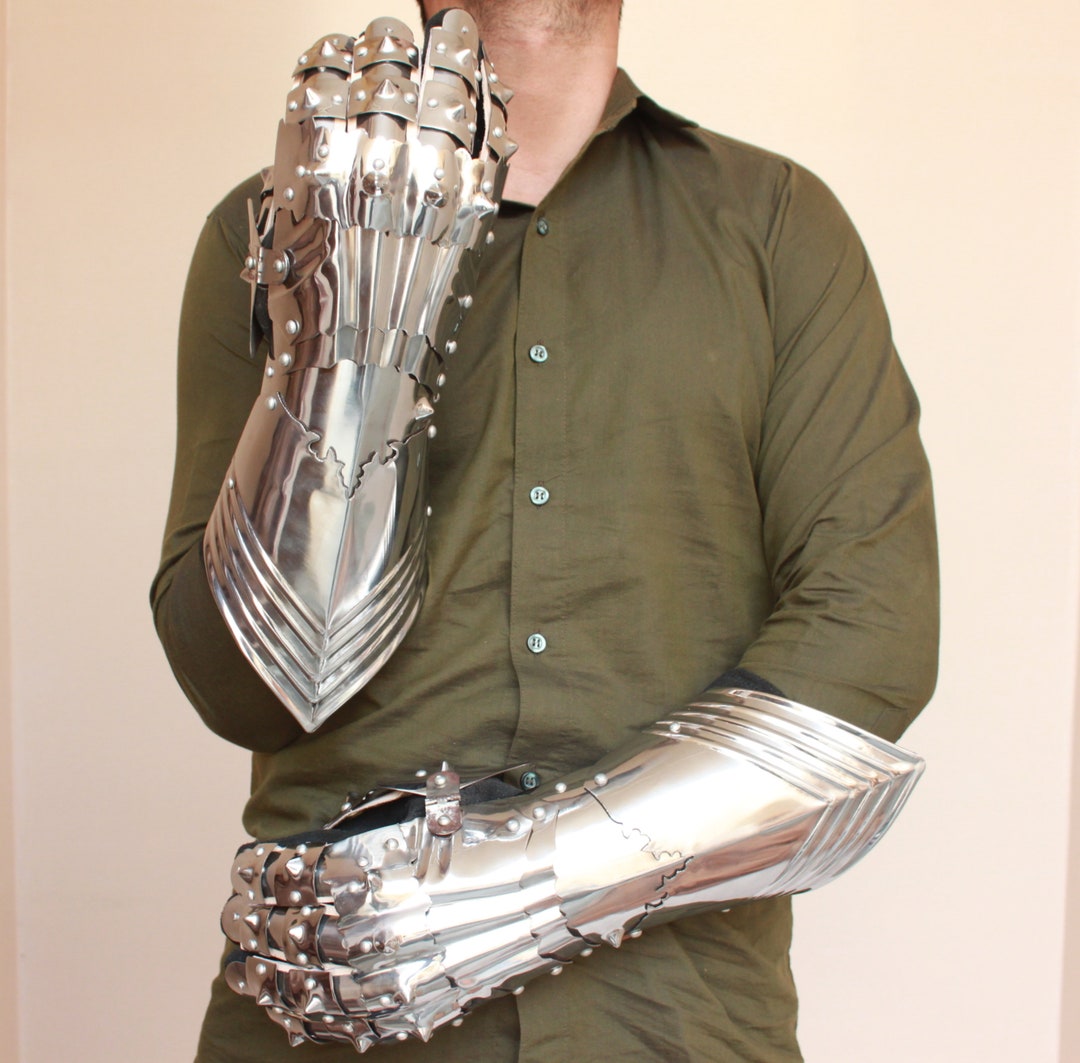 HANDMADE LARP Historical Gothic SCA Gauntlets Plate Armor - Etsy