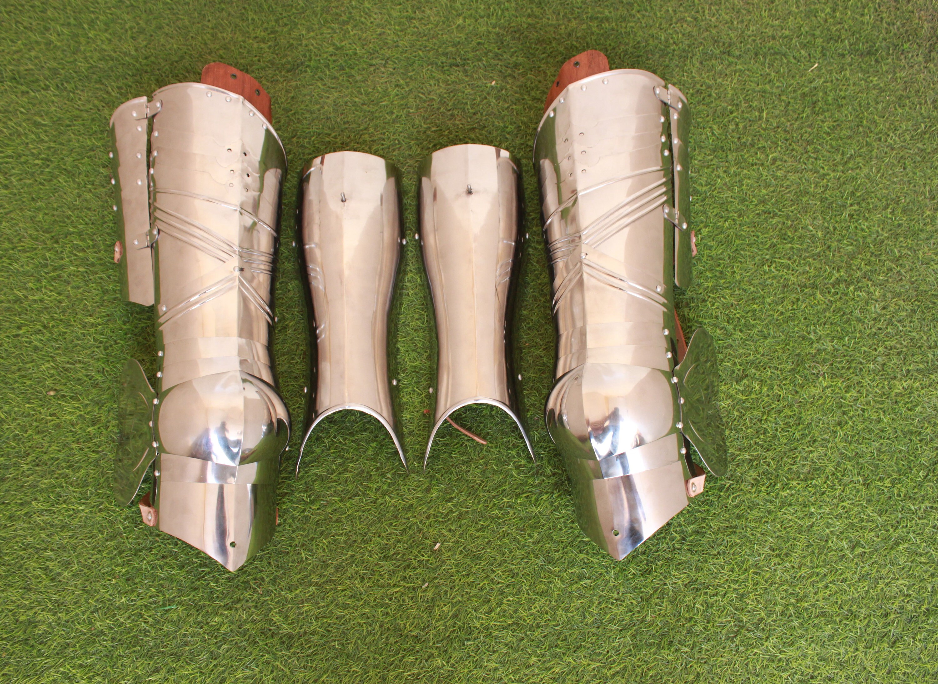 HANDMADE Medieval LARP SCA Full Leg Guard Armor Costume - Etsy