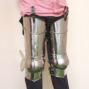 HANDMADE Full Leg Guard Steel Knight Knee Protect Armor Costume - Etsy