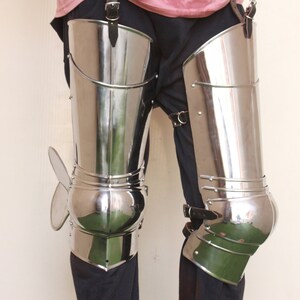 HANDMADE Full Leg Guard Steel Knight Knee Protect Armor Costume - Etsy