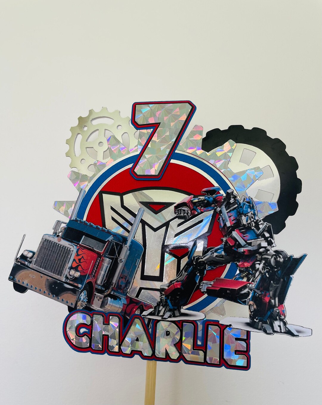 Optimus Prime Themed Cake Topper - Etsy UK