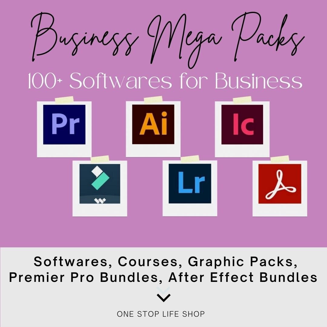 Adobe Bundle Adobe Software Bundle Adobe Pack Adobe - Etsy Australia