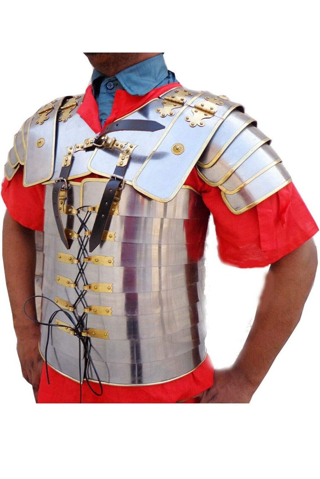 Roman Lorica Segmentata Armor Brass Trimmed for Halloween Gift ...