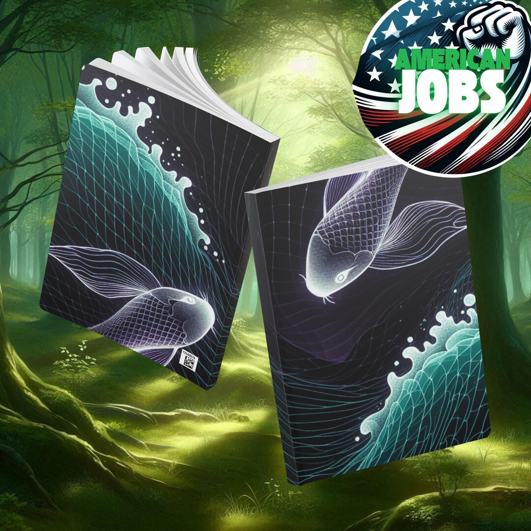 Serene Wave Koi Fish Journal - Softcover, Horoscope Art Notebook for ...